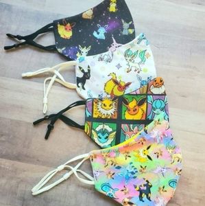 Handmade | Other | Face Mask Pokemon Eevee Collection Set 4 | Poshmark